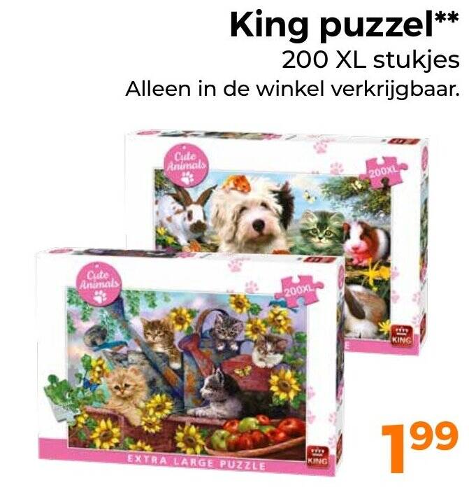 King puzzel aanbieding bij Trekpleister