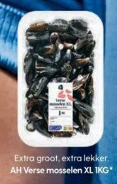 AH Verse mosselen XL 1 kg aanbieding bij Albert Heijn