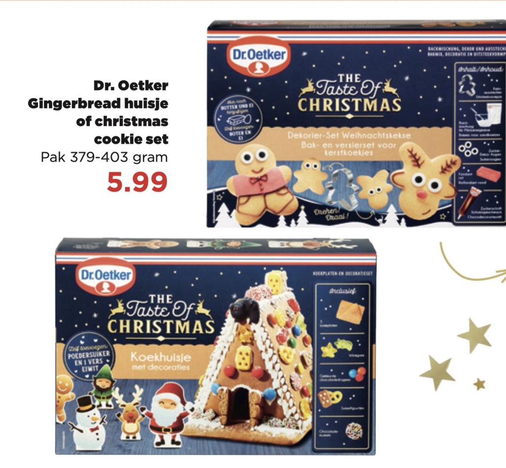 Dr Oetker Gingerbread Huisje Of Christmas Cookie Set Aanbieding Bij Plus
