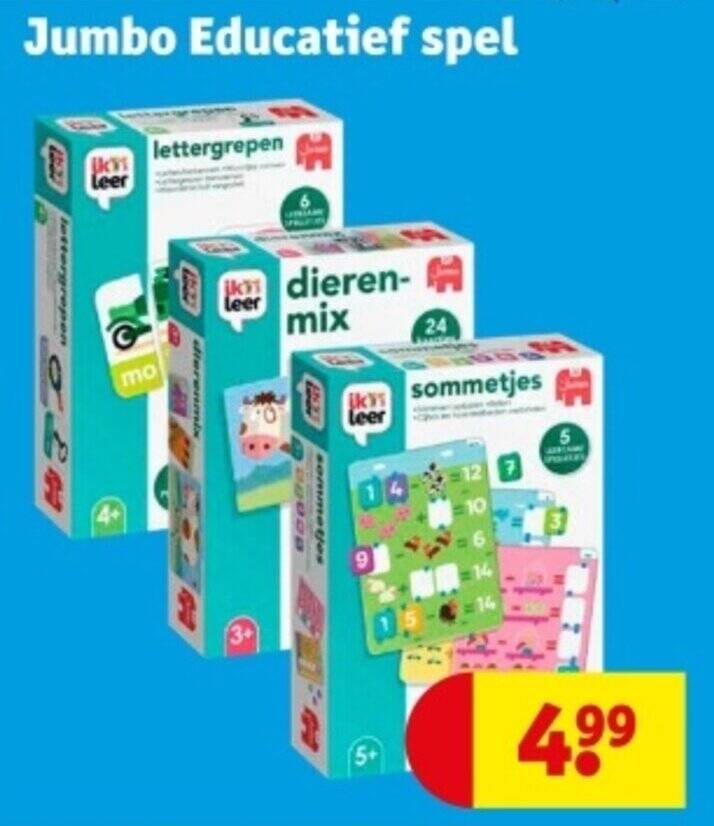 Jumbo Educatief spel aanbieding bij Kruidvat