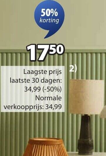 Viggo tafellamp Ø21 x H47 cm aanbieding bij Jysk