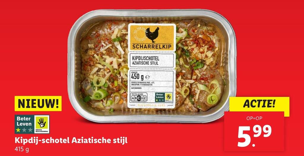 Kipdij schotel Aziatische stijl 415 g aanbieding bij Lidl