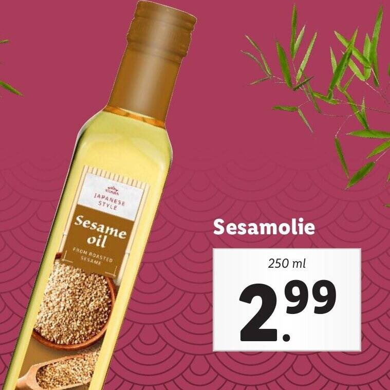 Sesame oil 250 ml aanbieding bij Lidl