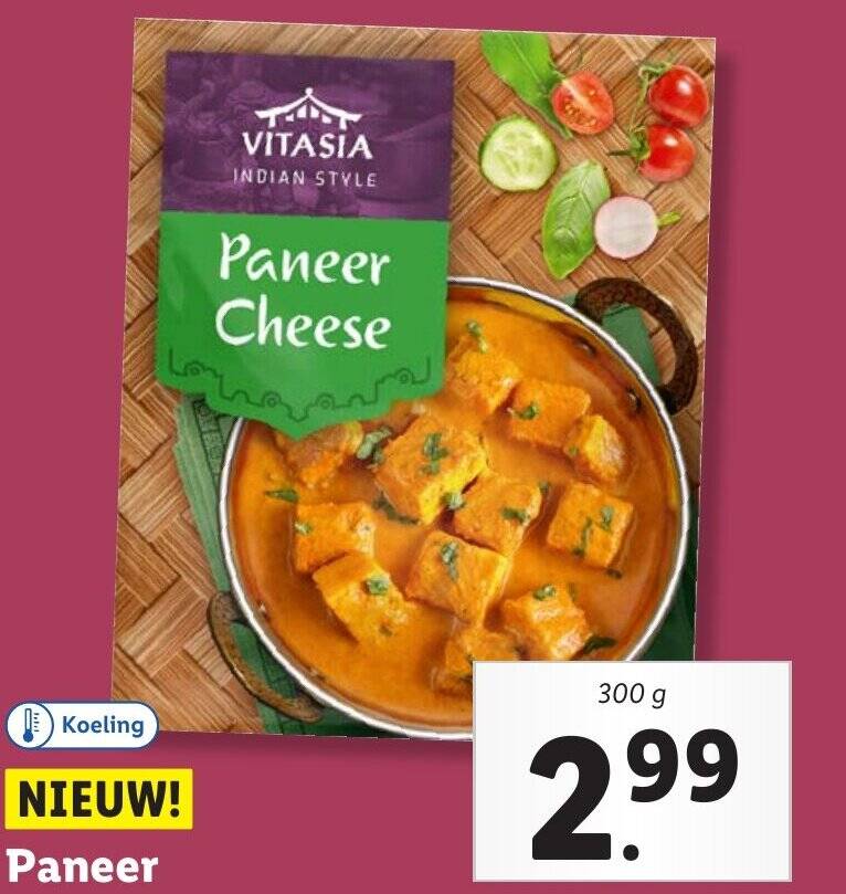 Paneer 300 g aanbieding bij Lidl