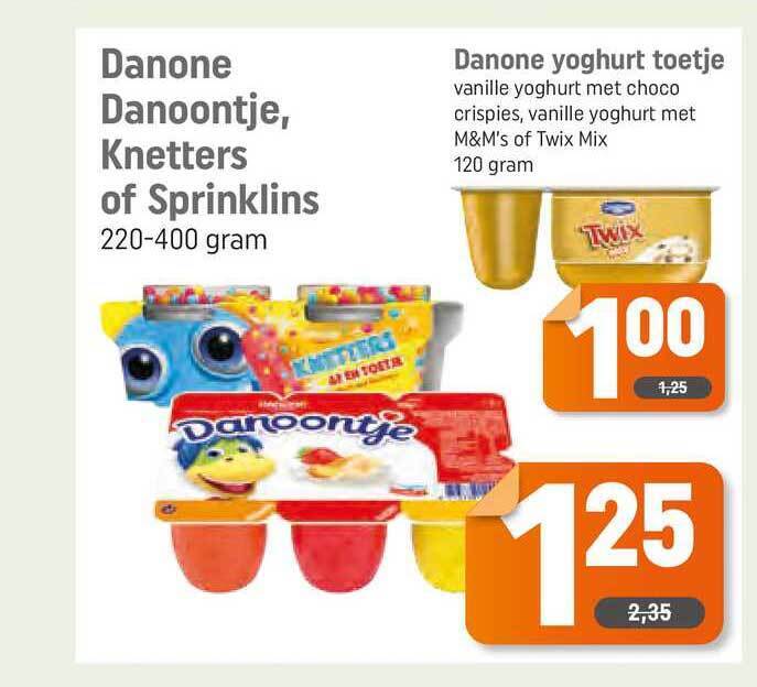 Danone Danoontje, Knetters Of Sprinklins Of Danone Yoghurt Toetje ...