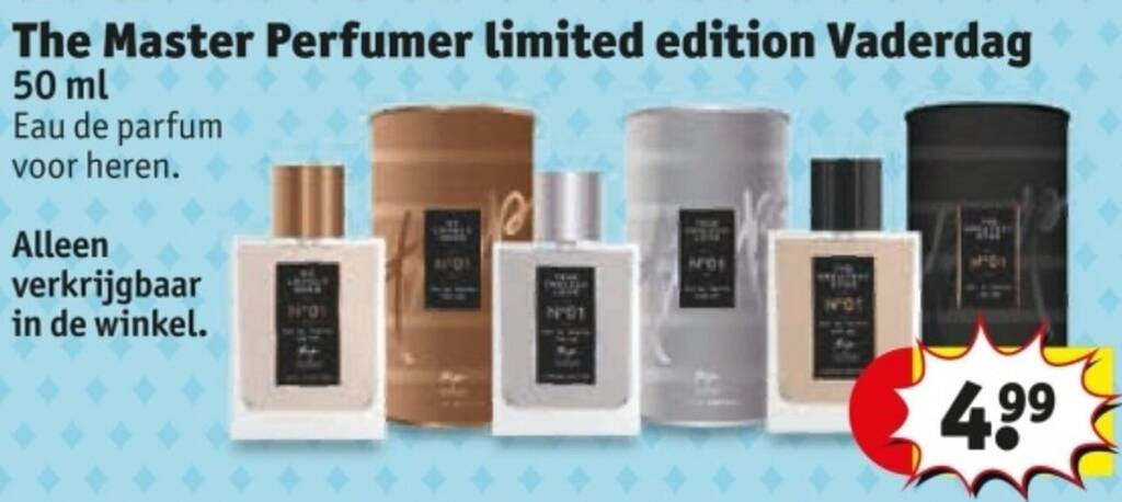 The Master Perfumer limited edition Vaderdag 50 ml aanbieding bij Kruidvat