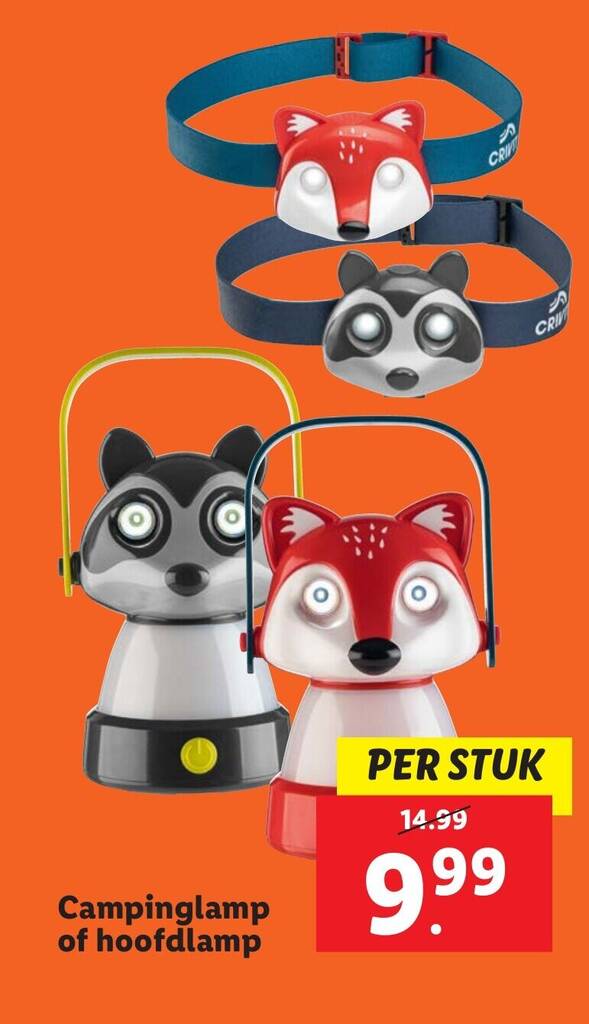 Campinglamp of hoofdlamp aanbieding bij Lidl