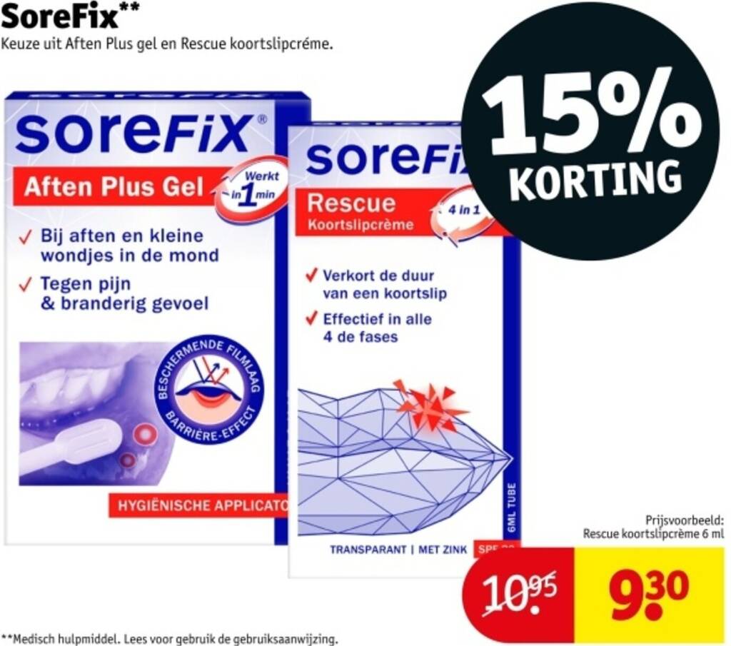 SoreFix 6 ml aanbieding bij Kruidvat