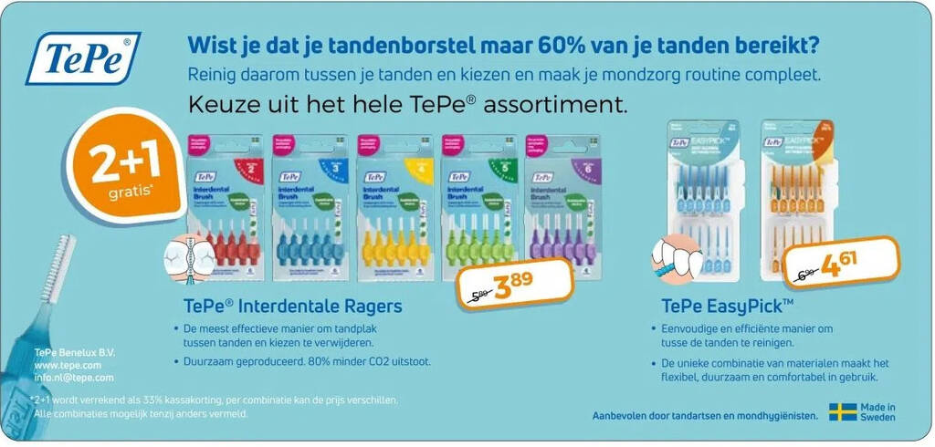TePe Interdentale Ragers aanbieding bij Trekpleister