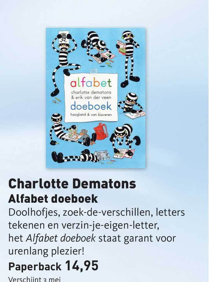 Charlotte Dematons Alfabet Doeboek aanbieding bij Libris