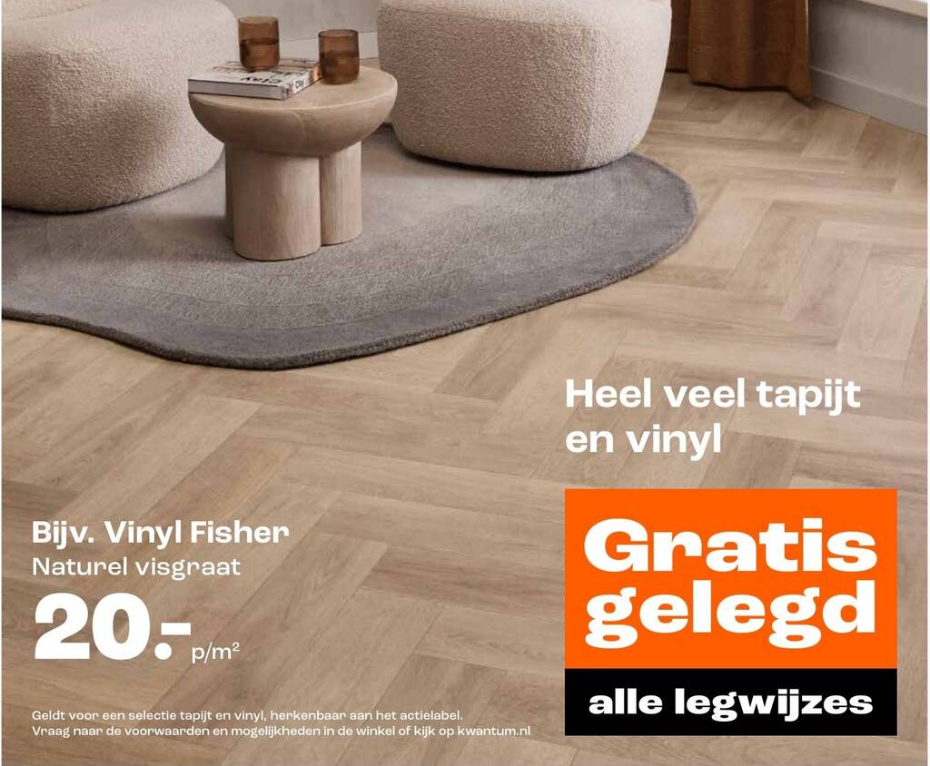 Vinyl Fisher aanbieding bij Kwantum Geldig van 10-06-2025