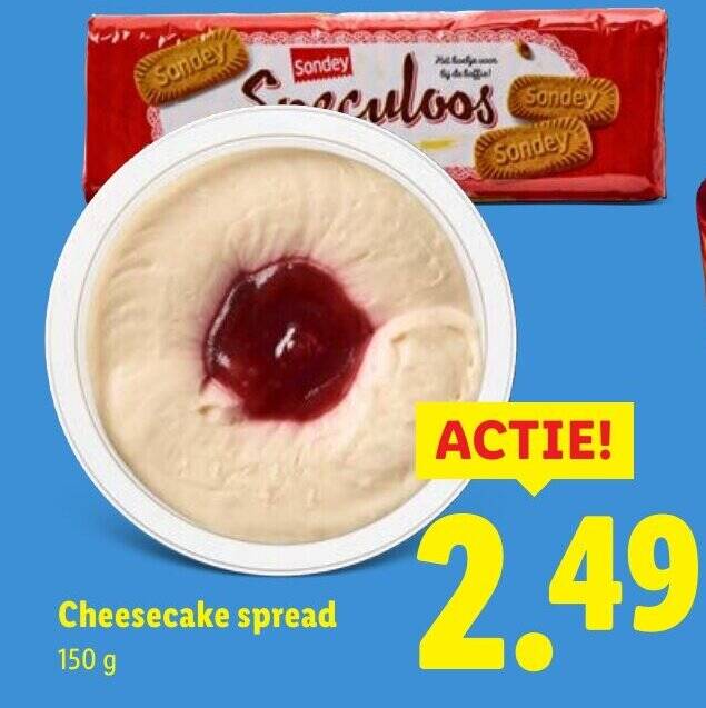 Cheesecake spread 150 g aanbieding bij Lidl