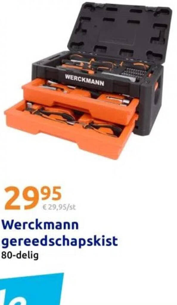 Werckmann gereedschapskist aanbieding bij Action