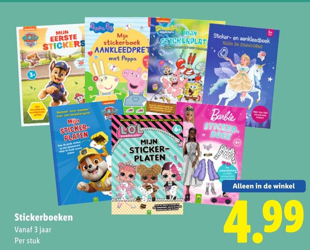Stickerboeken aanbieding bij Lidl Geldig van 16-06-2025