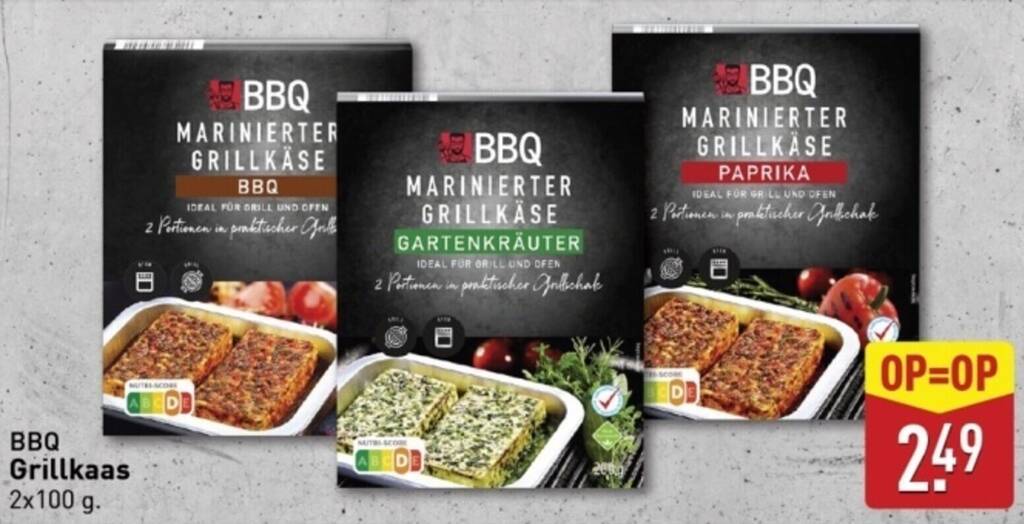 BBQ Grillkaas 2x100 g aanbieding bij ALDI