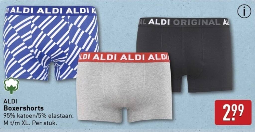Boxershorts aanbieding bij ALDI