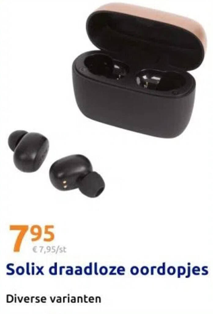 Solix draadloze oordopjes aanbieding bij Action