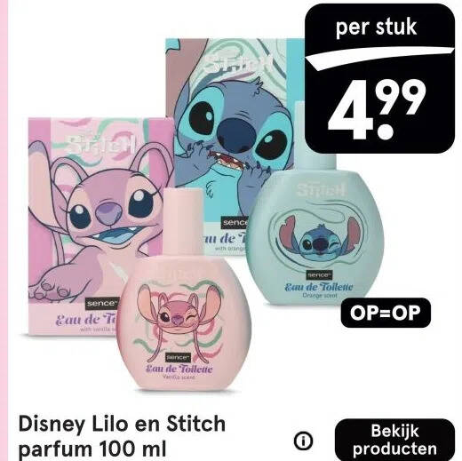 Disney Lilo en Stitch parfum 100 ml aanbieding bij Etos