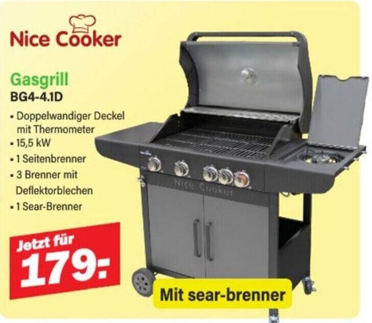 Nice Cooker Gasgrill aanbieding bij Van Cranenbroek