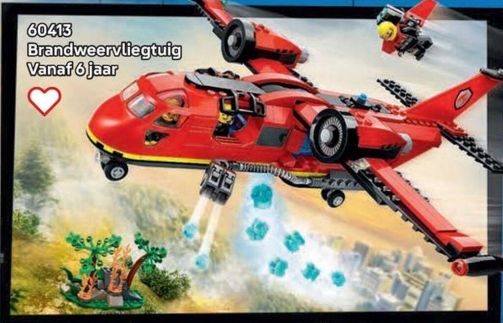 60413 Brandweervliegtuig aanbieding bij LEGO