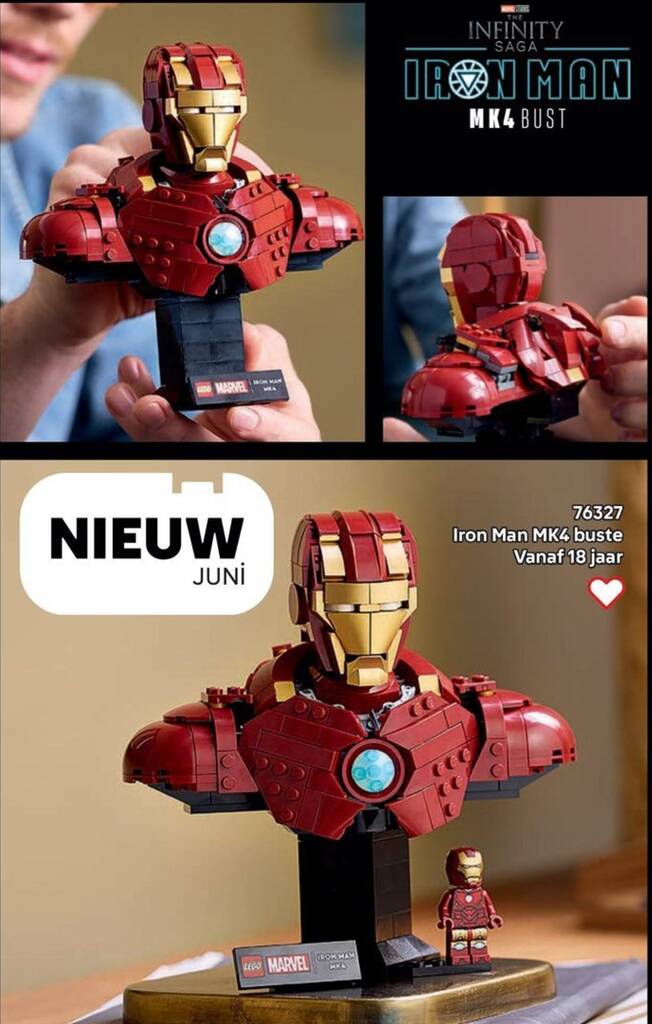 76327 Iron Man MK4 buste aanbieding bij LEGO