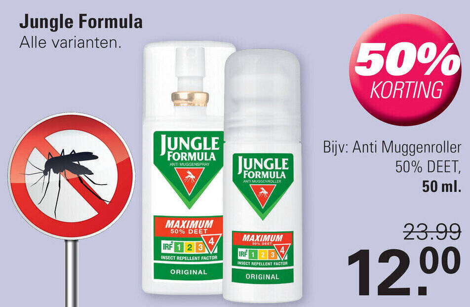 Jungle Formula 50 ml aanbieding bij De Online Drogist