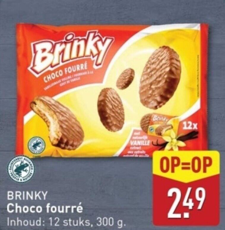 Brinky Choco fourré 300 g aanbieding bij ALDI
