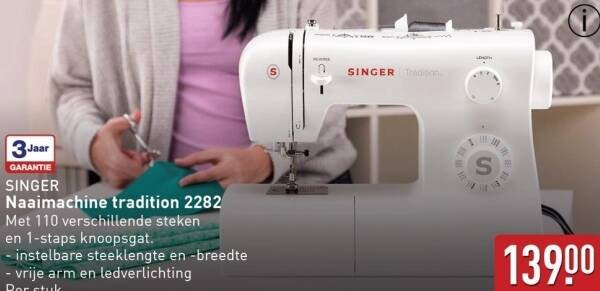 SINGER Naaimachine tradition 2282 aanbieding bij ALDI