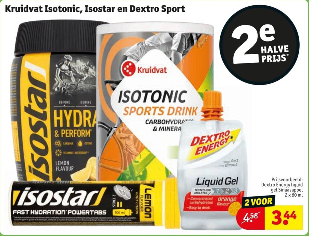 Dextro Energy liquid gel Sinaasappel 2 x 60 ml aanbieding bij Kruidvat