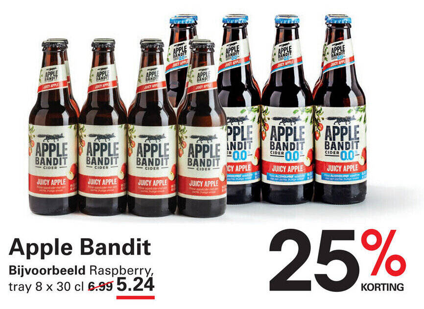 Apple Bandit 8 x 30 cl aanbieding bij Sligro