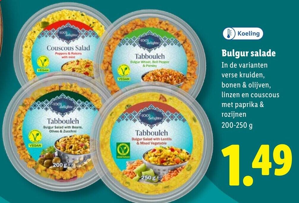 Bulgur salade 200 - 250 g aanbieding bij Lidl