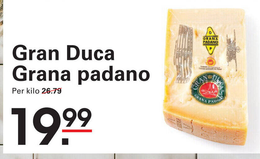Gran Duca Grana padano aanbieding bij Sligro Geldig t/m 14-07-2025