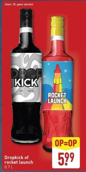 Dropkick of rocket launch 0.7 L aanbieding bij ALDI