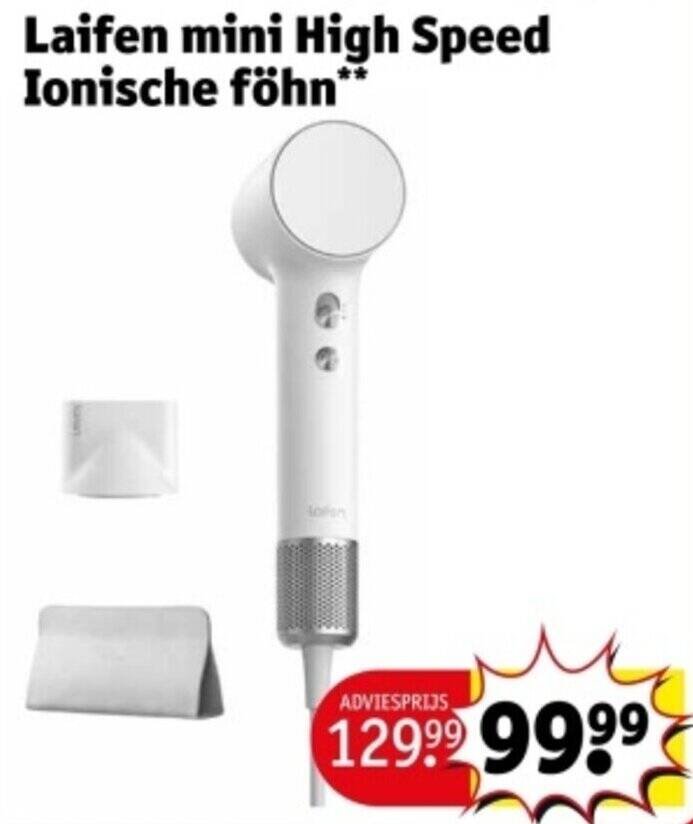 Laifen mini High Speed Ionische föhn aanbieding bij Kruidvat