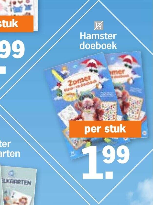 Hamster doeboek aanbieding bij Albert Heijn