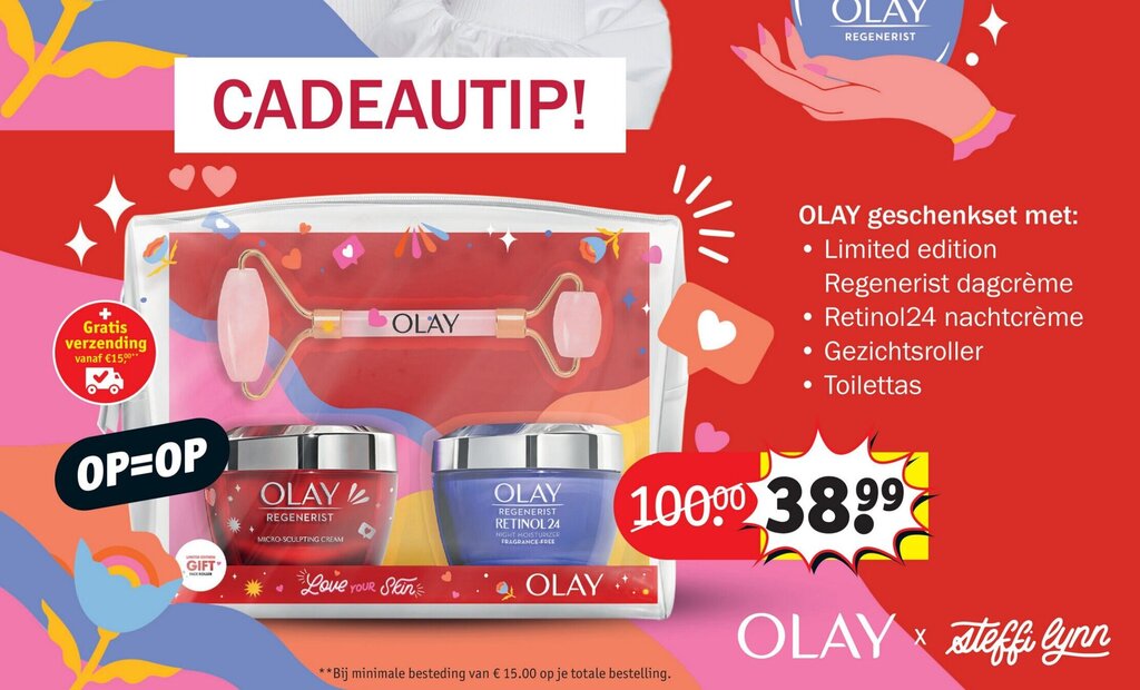 Olay geschenkset met aanbieding bij Kruidvat