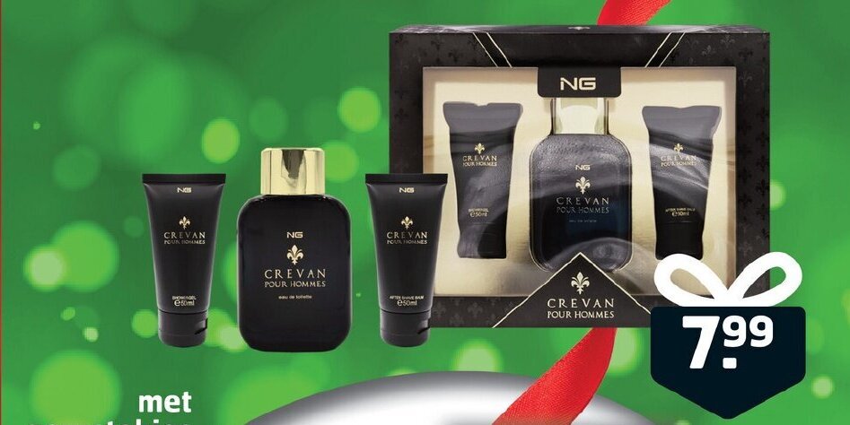 NG Crevan Pour Hommes Geschenkset aanbieding bij Trekpleister
