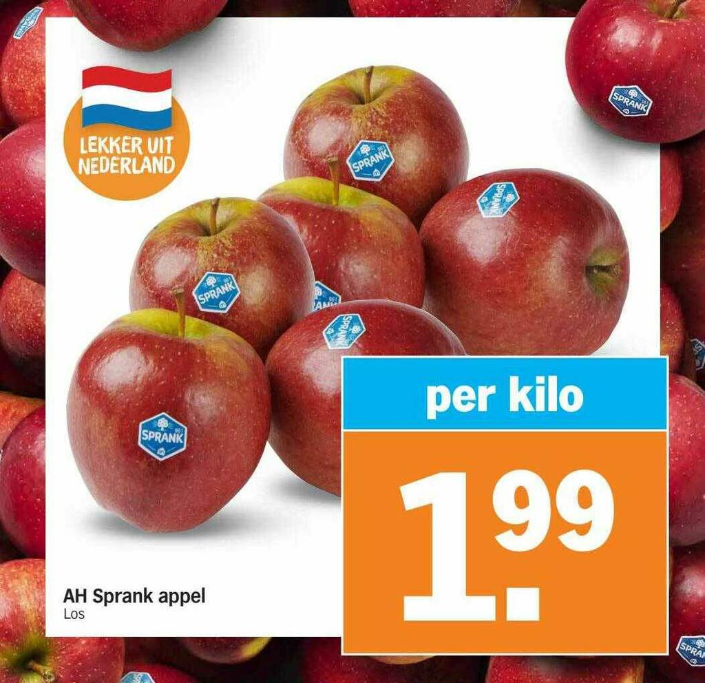 AH Sprank Appel aanbieding bij Albert Heijn