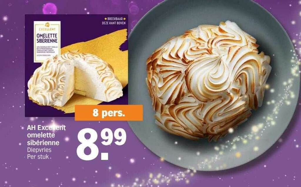 AH Excellent Omelette Sibérienne aanbieding bij Albert Heijn