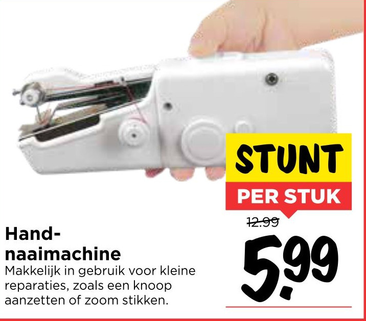Hand- naaimachine aanbieding bij Vomar Voordeelmarkt