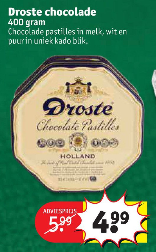 Droste chocolade 400 gram aanbieding bij Kruidvat