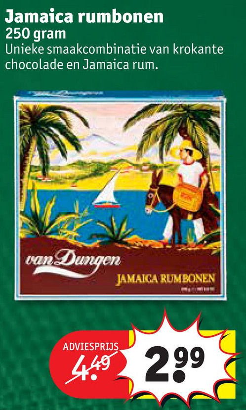 Jamaica rumbonen 250 gram aanbieding bij Kruidvat