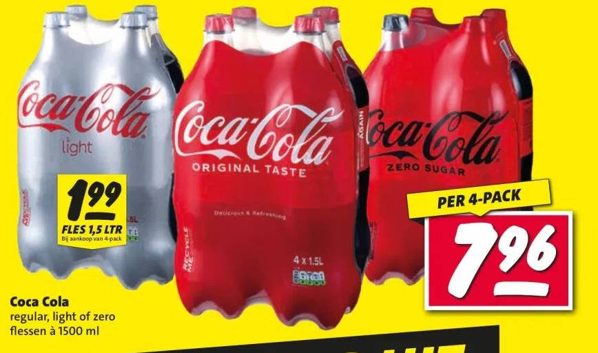 Coca Cola aanbiedingen | Vind de goedkoopste Coca Cola aanbieding!
