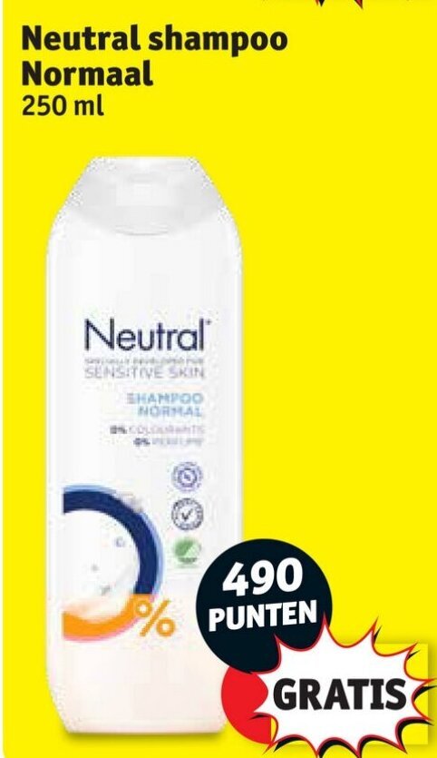Neutral shampoo Normaal 250ml aanbieding bij Kruidvat