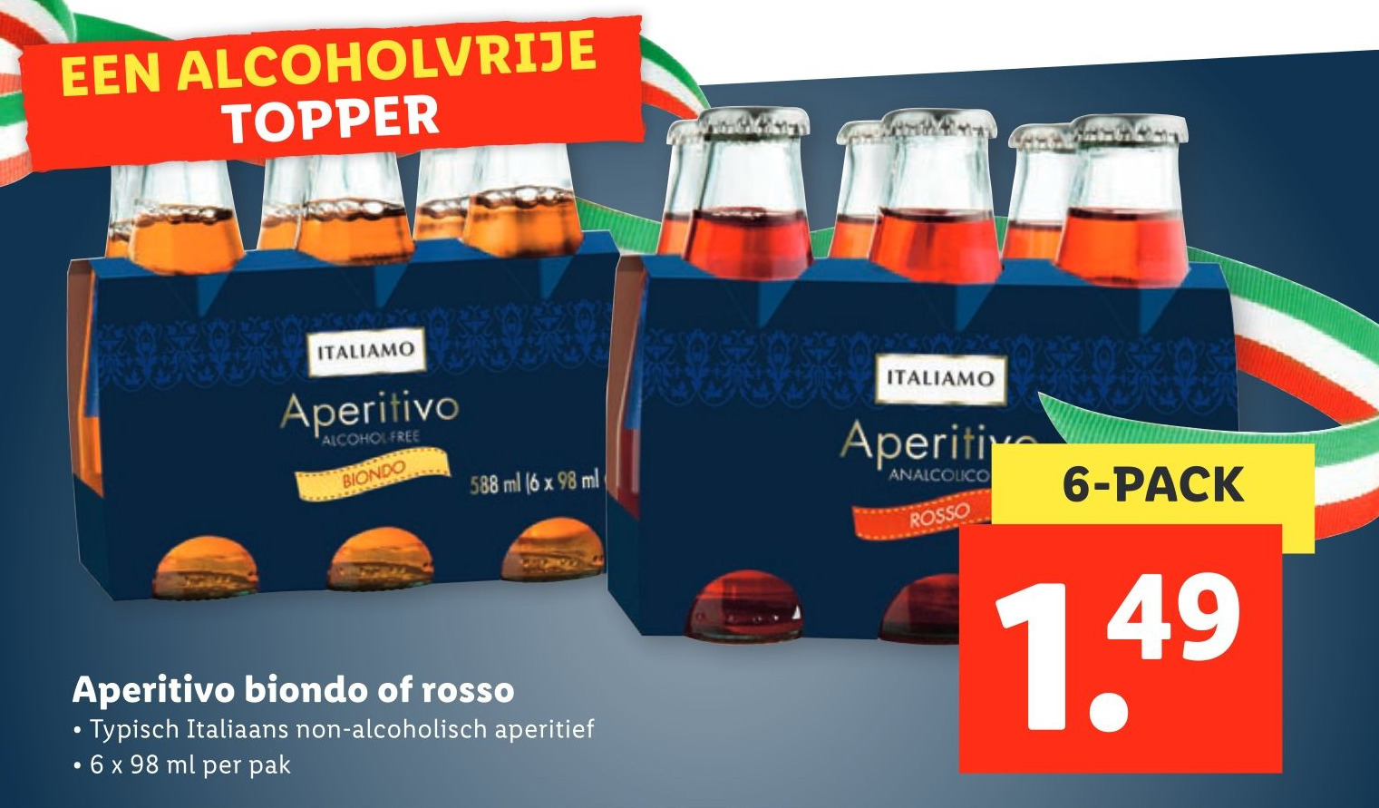 Aperitivo biondo of rosso aanbieding bij Lidl