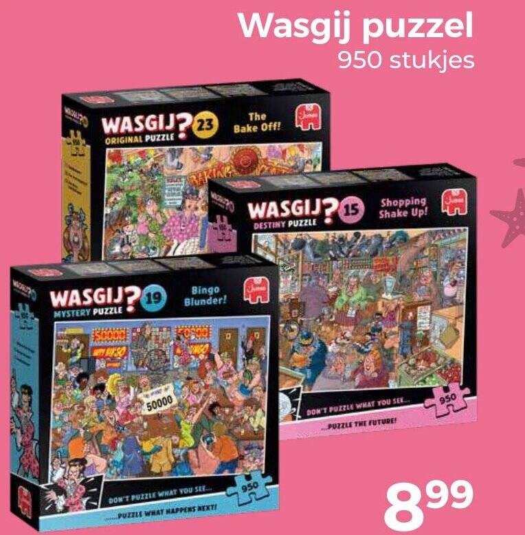 Wasgij puzzel aanbieding bij Trekpleister