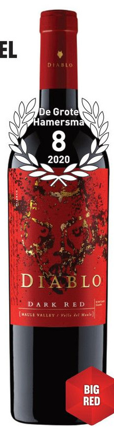 Diablo Dark Red 75CL Wijn aanbieding bij Gall & Gall