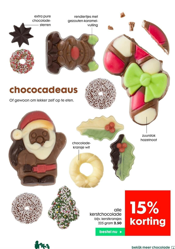 alle kerstchocolade aanbieding bij HEMA