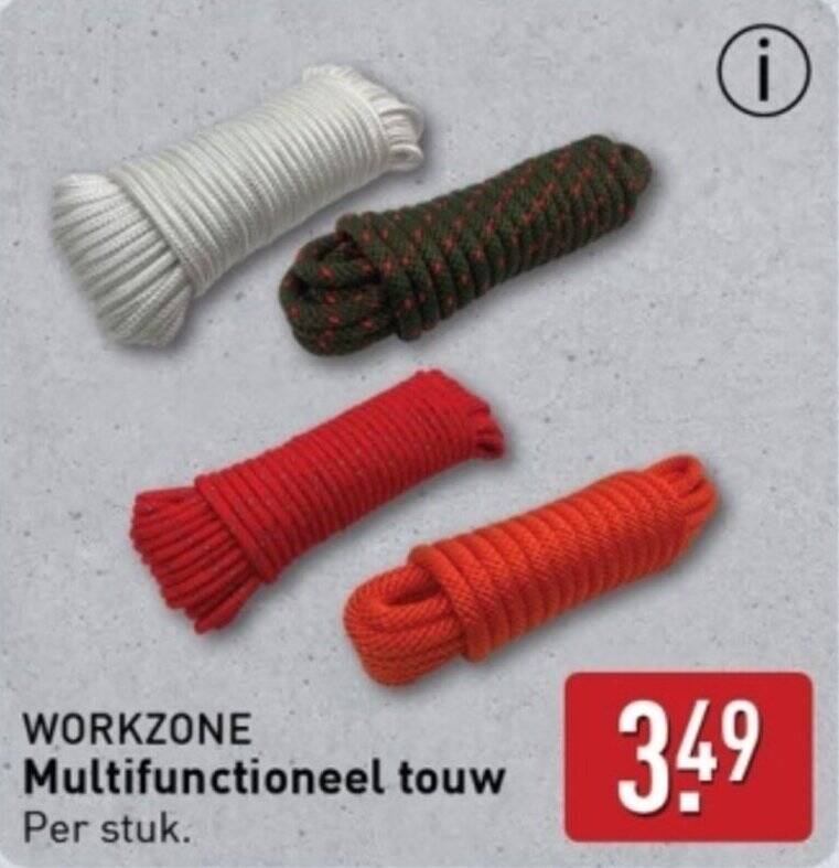 Workzone multifunctioneel touw aanbieding bij ALDI
