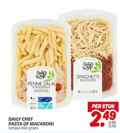 Daily chef pasta of macaroni 450 g aanbieding bij Dekamarkt